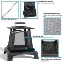 China Outdoor Portable Wood Burning Firepit for Backyard Garden Bonfire Camping Picnic for sale