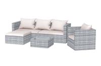 China Mail Packing Y AJUNION Wicker Rattan Garden Sofa Set Outdoor Furniture Sectional for sale