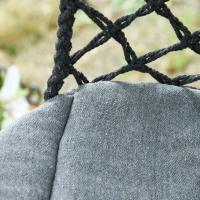 China Outdoor Furniture Macrame Cotton Rope Hammock Chair Swings for Indoor and Outdoor for sale