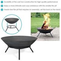 China Stocked Round Firepit for Wood Burning in Backyard Garden and Outdoor Gatherings for sale