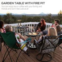 China Outdoor Garden Bonfire Camping Wood Burning Firepit with Ice Bucket and Mosaic Fire Pit for sale