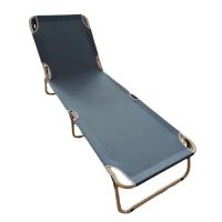 China Outdoor Home Office Folding Camp Cot for Park Folded Yes Portable Beach Bed Recliner for sale