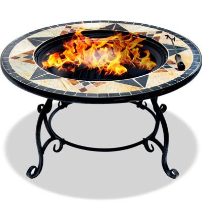 China Outdoor Garden Picnic Firepit with Portable Wood Burning Firepit and Korean Charcoal BBQ for sale