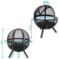 China Outdoor Patio Backyard Garden Bonfire Firepit for Steel Wood Burning Charcoal Fire Pit for sale