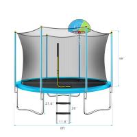 China Outdoor Trampoline Park with Stainless Steel Frame and 800 lbs Max. Weight Capacity for sale