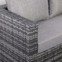 China Modern Design All Weather Corner Sofa Set with Adjustable Table L.265 X W.204 X H.66cm for sale