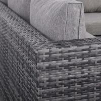 China Modern Design All Weather Corner Sofa Set with Adjustable Table L.265 X W.204 X H.66cm for sale
