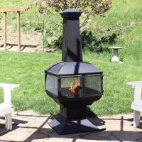 China Outdoor Patio Backyard Garden Camping Heavy Duty Steel Wood Burning Firepit with Poker for sale
