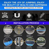 China Experience the Joy of Bouncing with AJUNION 10ft Park Trampoline and Enclosure Net for sale