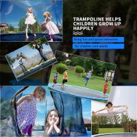 China Experience the Joy of Bouncing with AJUNION 10ft Park Trampoline and Enclosure Net for sale