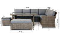 China Stool Size L.44 X W.44 X H.41cm AJUNION PE Rattan Garden Set for Your Outdoor Space for sale