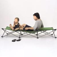 China Ultralight Collapsible Portable Folding Camping Bed for Adult NO Inflatable Metal Fabric for sale