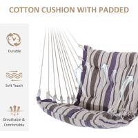 China 3.1kg AJUNION Outdoor Swing Hammock Seat Modern Style Hanging Cotton Rope Swing Chair for sale