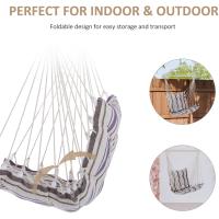 China 3.1kg AJUNION Outdoor Swing Hammock Seat Modern Style Hanging Cotton Rope Swing Chair for sale