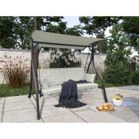 China Comfortable and Durable 3 Seater Garden Swing Chair with Canopy Weight Capacity 340kg for sale