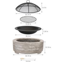 China Charcoal Barbecue Grill Fire Pit Bowl for Outdoor Patio Garden Bonfire Camping Picnic for sale