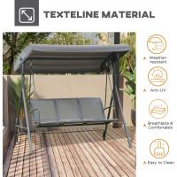 China AJUNION 3 Seater Hammock Swing Chair with Canopy Transform Your Porch and Patio Space for sale
