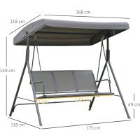 China AJUNION 3 Seater Hammock Swing Chair with Canopy Transform Your Porch and Patio Space for sale