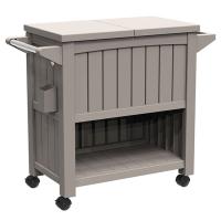 China Traditional Design 3-In-1 Portable Outdoor Ice Cooler Trolley Cart with Four Wheels for sale