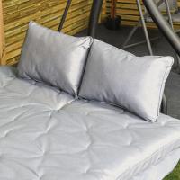 China AJUNION 3 Seater Outdoor Swing Bed Patio Swings Hanging Chair Mail Packing Y Included for sale