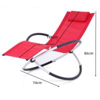 China Modern Outdoor Furniture Folding Zero Gravity Rocking Chair for Patio Garden and Beach for sale