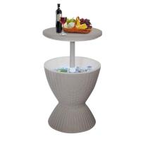 China 48.5*48.5*57.5cm Custom Logo Ice Cooler Lift Top Coffee Wine Beer Table for Outdoor Camping for sale