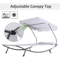 China Adjustable Canopy Steel Frame Hammock for Outdoor Poolside Lounging and Relaxation for sale