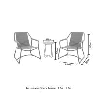 China Transform Your Outdoor Space with AJUNION 3 Piece Aluminum Lounge Set and Garden Chair for sale