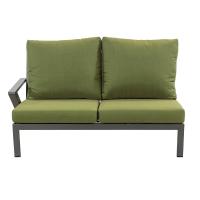 China AJUNION Aluminum Frame Outdoor Corner Sofa Lounge Set Sectional Garden Furniture Set for sale