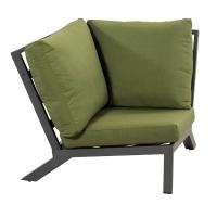 China AJUNION Aluminum Frame Outdoor Corner Sofa Lounge Set Sectional Garden Furniture Set for sale