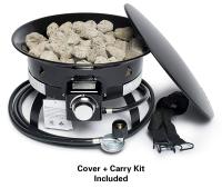 China Outdoor Camping Steel Gas Fire Pit 58000 BTU Propane Portable Pit by AJUNION for sale