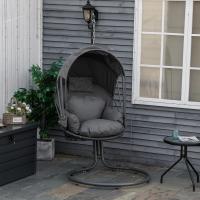 China AJUNION Foldable Egg Chair and Stand The Perfect Combination for Outdoor Furniture for sale