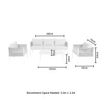 China Stylish and Durable Outdoor Lounge Sofa Set Ideal for Your Patio Garden or Beach House for sale