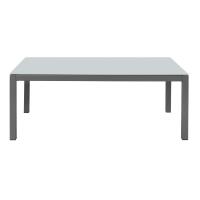 China Aluminum Frame Modern L Shape Garden Sofa Set with Coffee Table Size L 120 x W60 x H45cm for sale