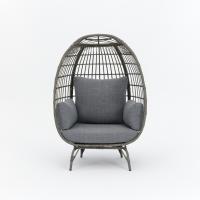 China Standing Egg Chair Foldable and Rattan Weave Design for Outdoor Living Room for sale