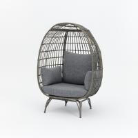 China Standing Egg Chair Foldable and Rattan Weave Design for Outdoor Living Room for sale
