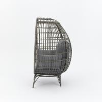 China Standing Egg Chair Foldable and Rattan Weave Design for Outdoor Living Room for sale