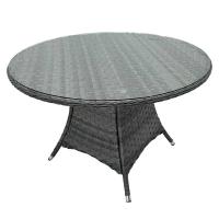 China Round Table Outdoor Dining Furniture Wicker Rattan Garden Set for 4 Seater by AJUNION for sale