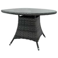 China Round Table Outdoor Dining Furniture Wicker Rattan Garden Set for 4 Seater by AJUNION for sale