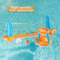China AJUNION PVC Inflatable Volleyball Pool Floating Swimming Float for Max Capacity ＞500kg for sale