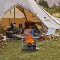 China Courtyard Must-Have AJUNION 17.3 inch Portable Propane Fire Pit for Camping Outside for sale