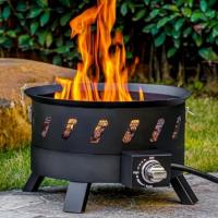 China Courtyard Must-Have AJUNION 17.3 inch Portable Propane Fire Pit for Camping Outside for sale