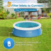 China Extra Large Round PVC Family Swimming Pool AJUNION 12ft x 33in for Outdoor Garden Fun for sale