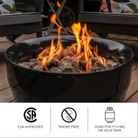 China Smokeless Gas Fire Pit Round 24.2