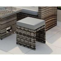 China AJUNION PE Rattan Garden Dining Furniture Set with Rising Dining Table L96xW49xH35cm for sale