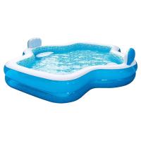 China Family Fun Guaranteed with AJUNION 10ft Inflatable Pool and 2 Air-cushioned Backrests for sale