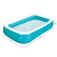 China 120 x 72 x 22.00 Inches Inflatable Rectangular Pool Perfect for Backyard Garden Fun for sale