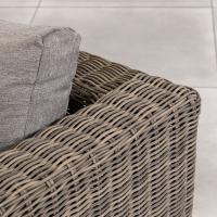 China Outdoor Furniture AJUNION Modern Garden Set PE Rattan Patio Furniture Round Wicker Set for sale