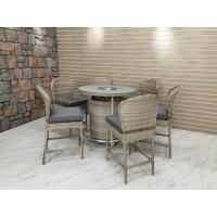 China Upgrade Your Outdoor Entertainment Area with AJUNION PE Rattan Bar Furniture Set for sale