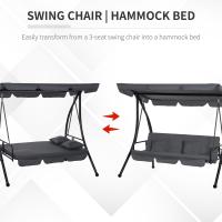 China Upgrade Your Patio with AJUNION 3 Seater Garden Swing Hammock Chair 30kg Weight Limit for sale